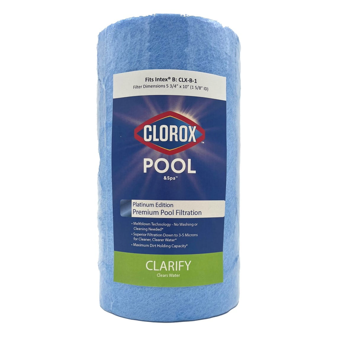 Clorox Pool&Spa Above Ground Pool Filter Replacement Cartridge B 1 Pk ...