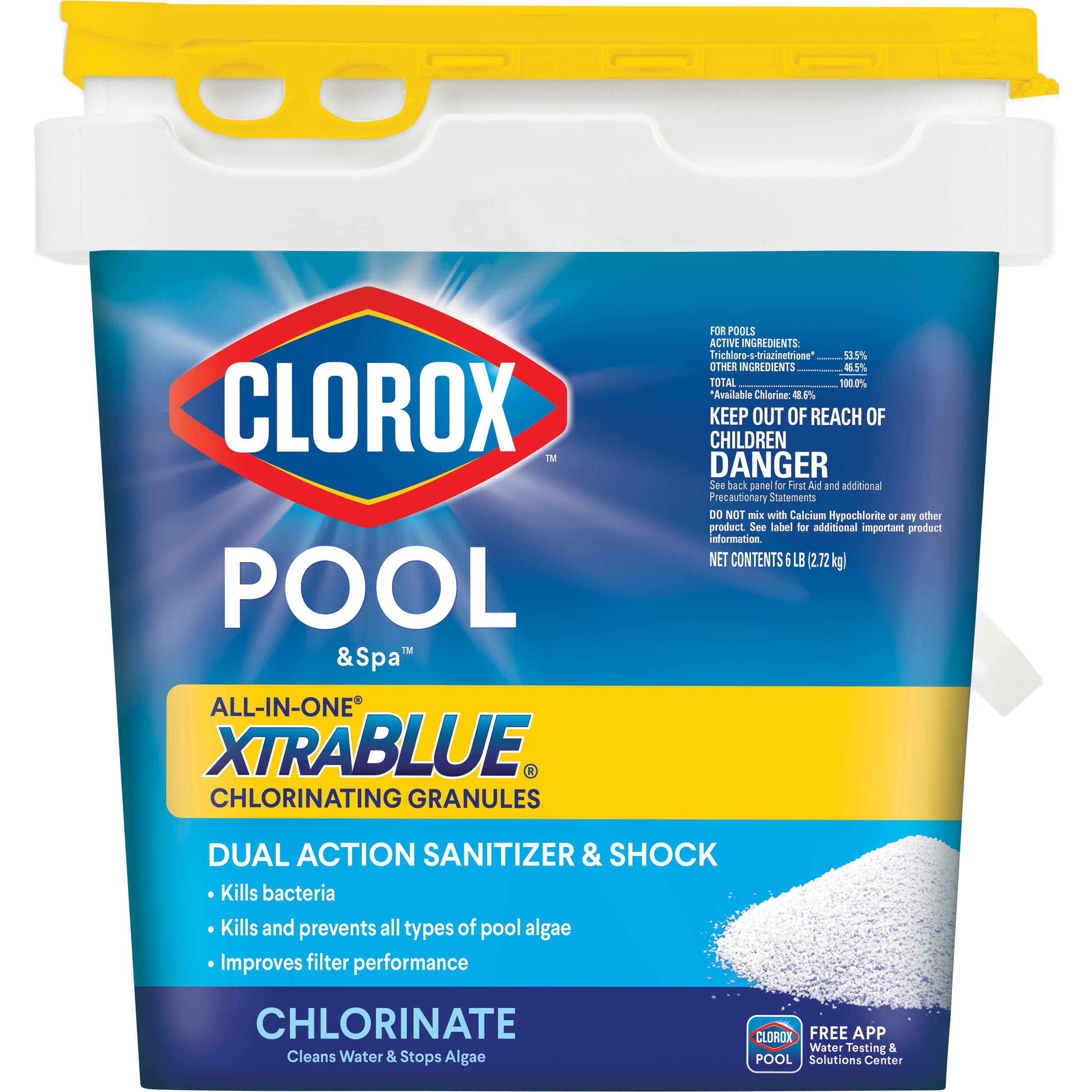 Clorox Pool&Spa All-in-One XtraBlue Chlorinating Granules for Swimming ...