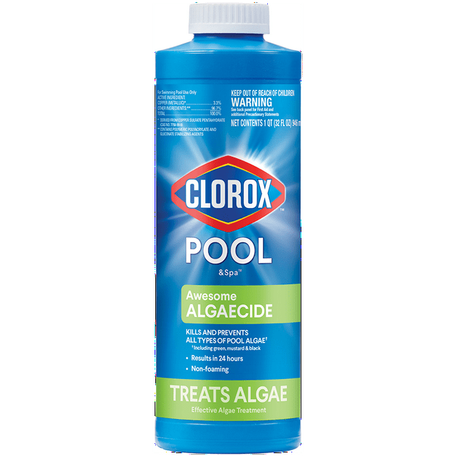 Clorox Pool&Spa Awesome Algaecide for Treating Pool Algae, 32 oz - Walmart.com