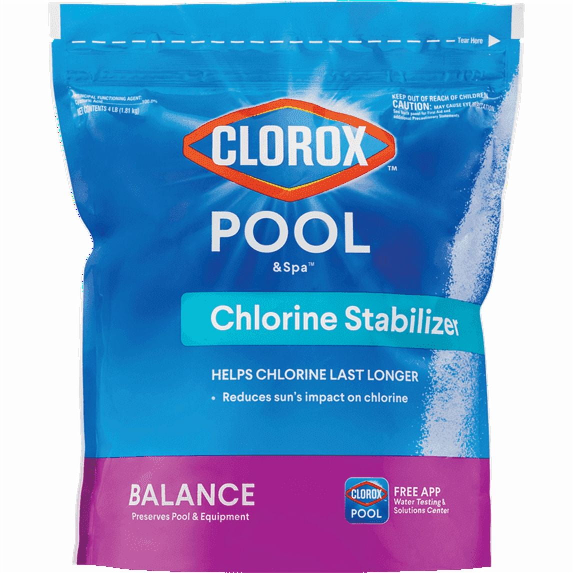 Clorox Pool&Spa Pool Chlorine Stabilizer, 4 lbs (for pool use ...