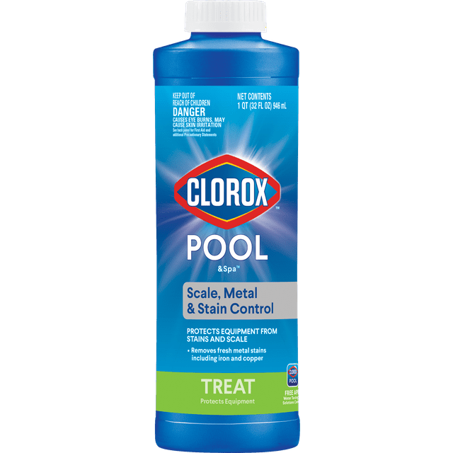 Clorox Pool&Spa Scale, Metal and Stain Control for Swimming Pools, 32 ...