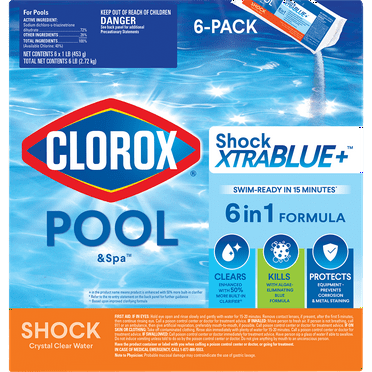 Clorox Xtra Blue 40 Pound 80 Tab Pool and Spa 3 Inch Long Lasting ...