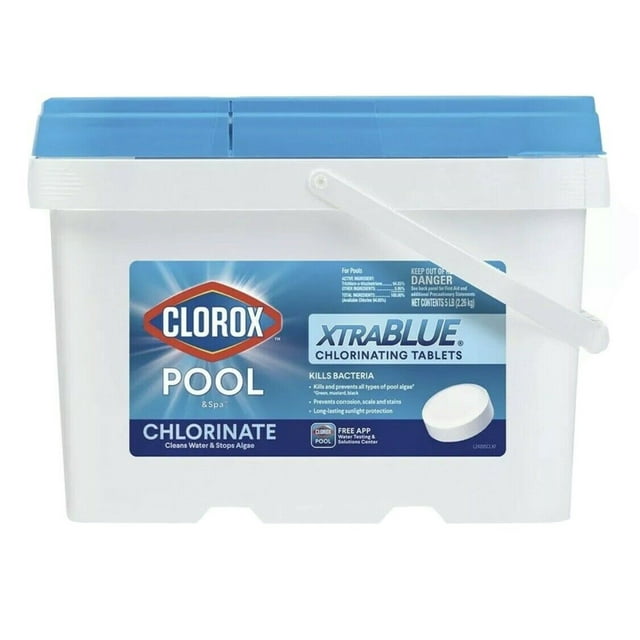 Clorox Pool&Spa XtraBlue 3-in Long Lasting Chlorinating Tablets for ...