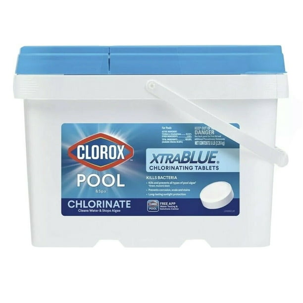 Clorox Pool&Spa XtraBlue 3-in Long Lasting Chlorinating Tablets for ...