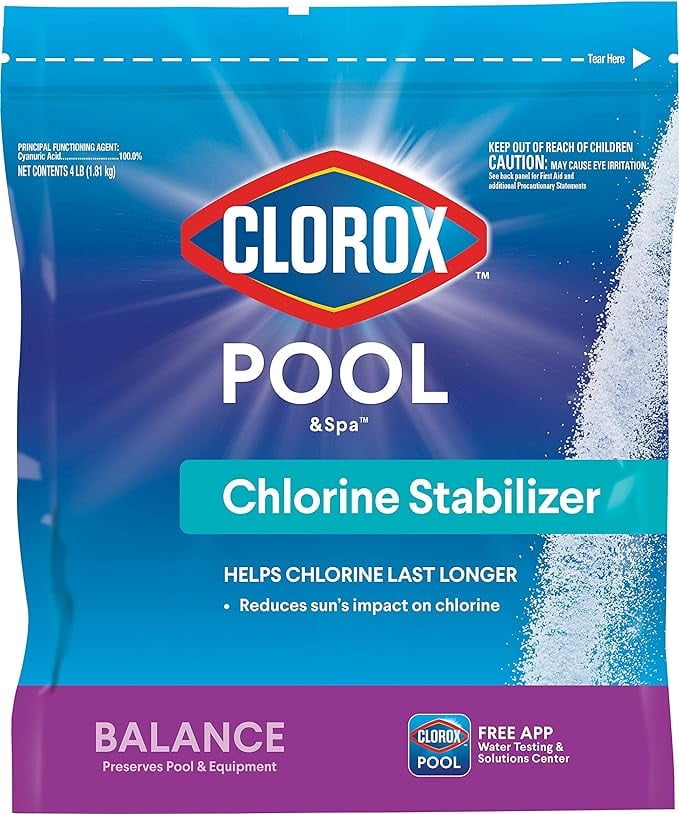 Clorox Pool&Spa Swimming Pool Chlorine Stabilizer, UV Protection ...