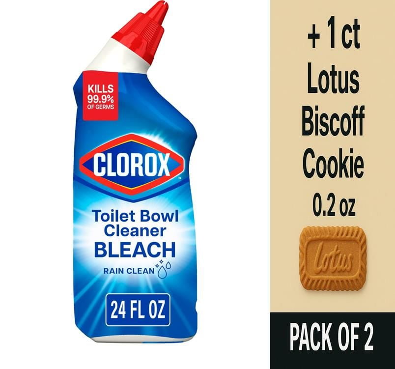 Clorox Rain Clean Bleach Toilet Bowl Cleaner 24 fl oz - Pack of 2 ...