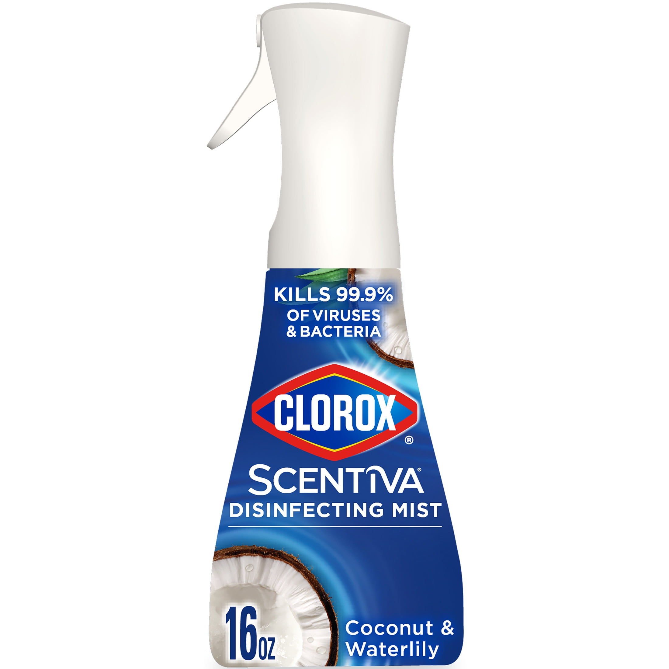 Clorox Scentiva Disinfecting Mist, Coconut and Waterlily, 16 Fluid ...