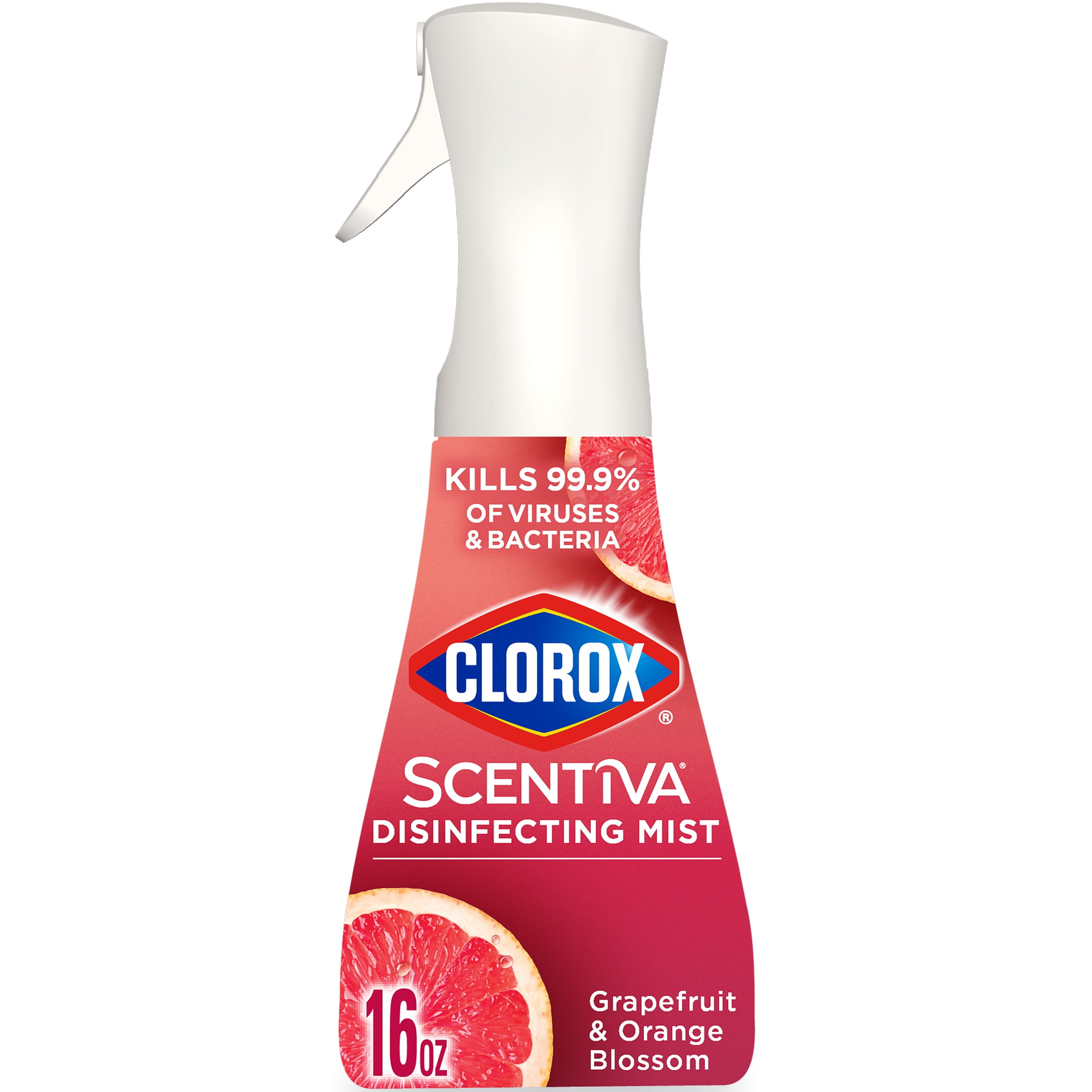 Clorox Scentiva Disinfecting Mist, Grapefruit and Orange Blossom, 16 ...