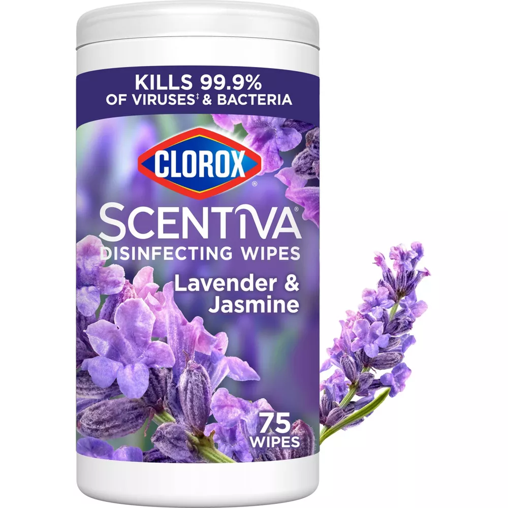 Clorox Scentiva Disinfecting Wipes - Lavender - 75ct - Walmart.com