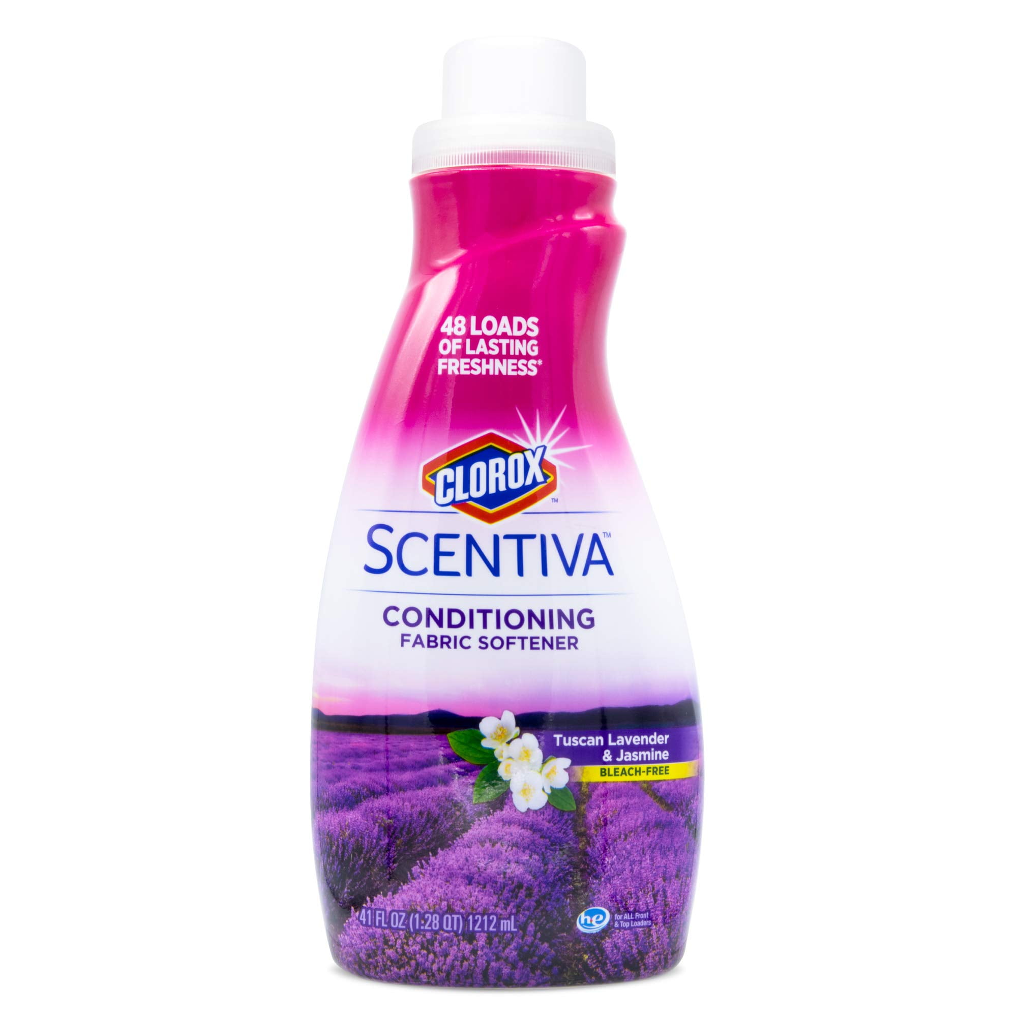 Clorox Scentiva Liquid Laundry Fabric Softener, Tuscan Lavender ...