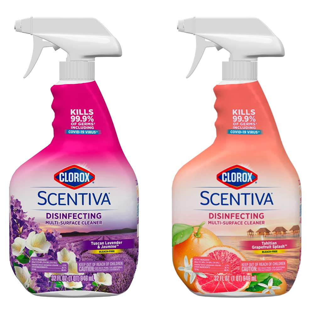 Clorox Scentiva Multi Surface Cleaner Spray, 32 OZ (Variety Pack ...