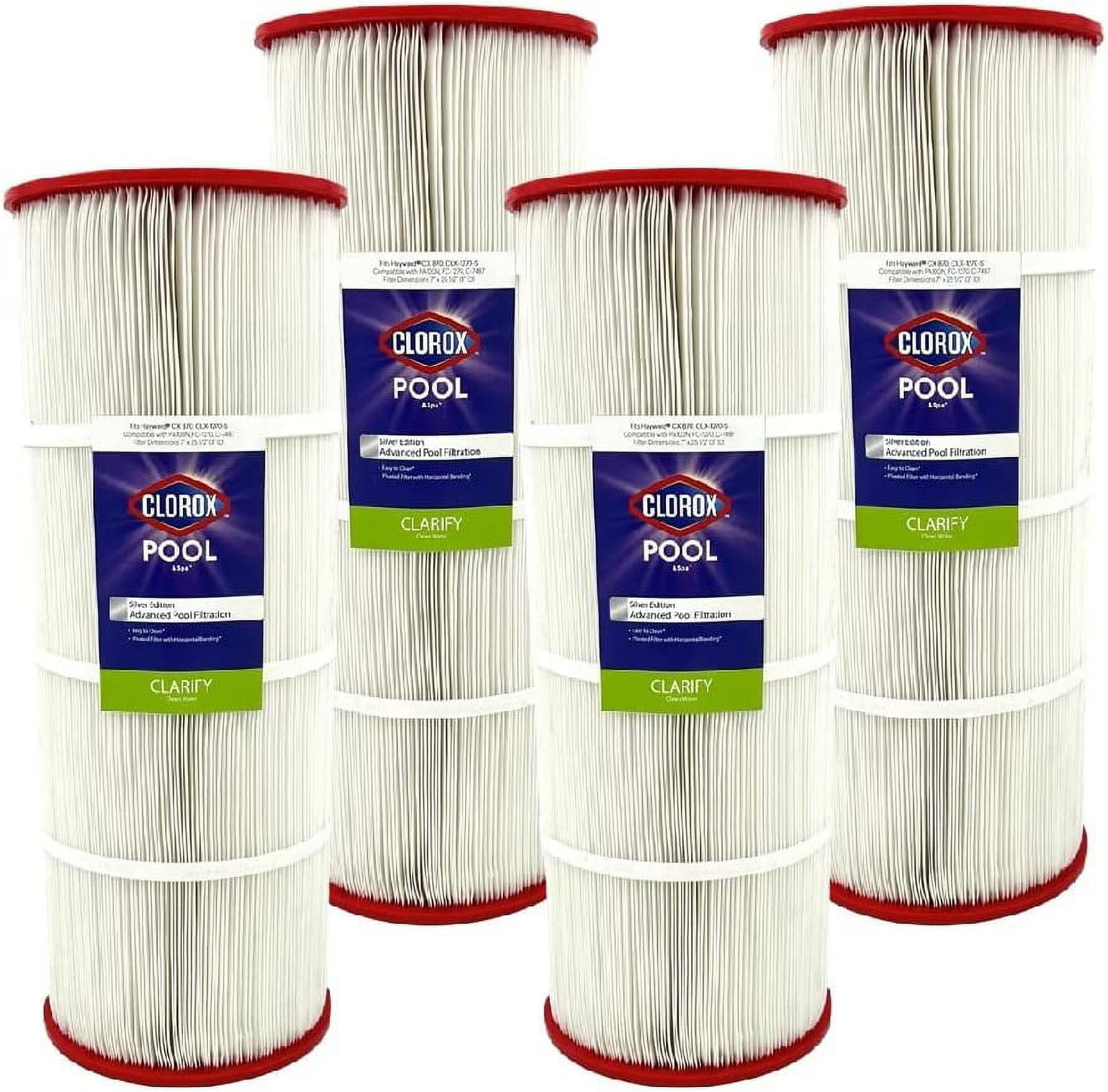 Clorox Silver Edition Advanced Pool Filter (4-Pack) | Replacement for ...