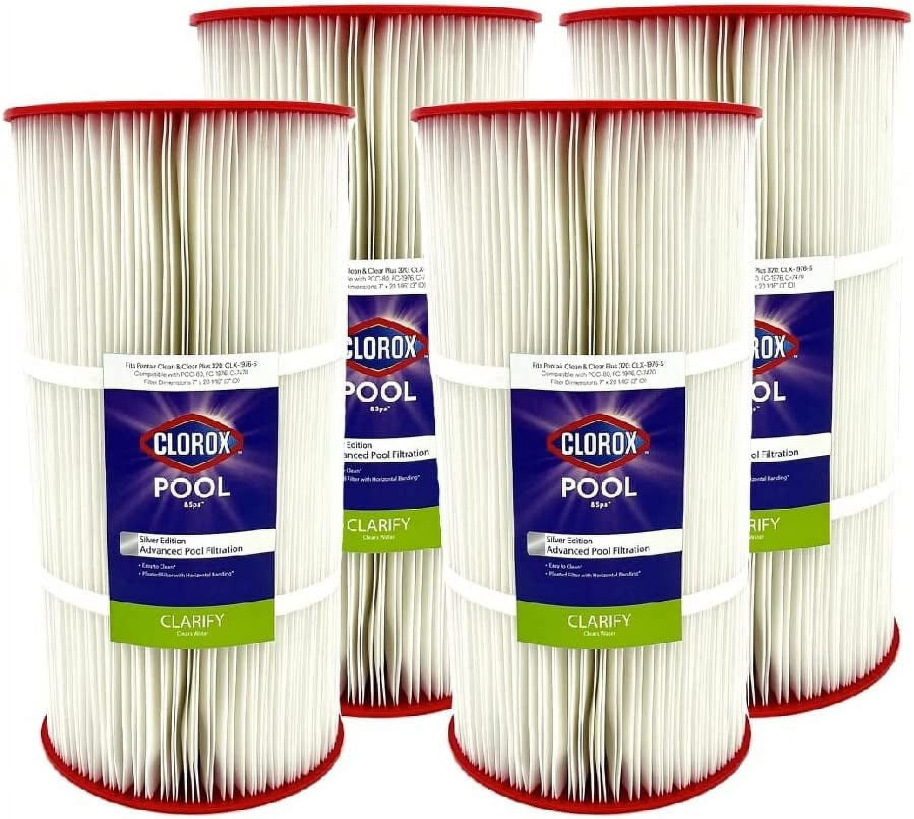 Clorox Silver Edition Advanced Pool Filter (4-Pack) | Replacement for ...
