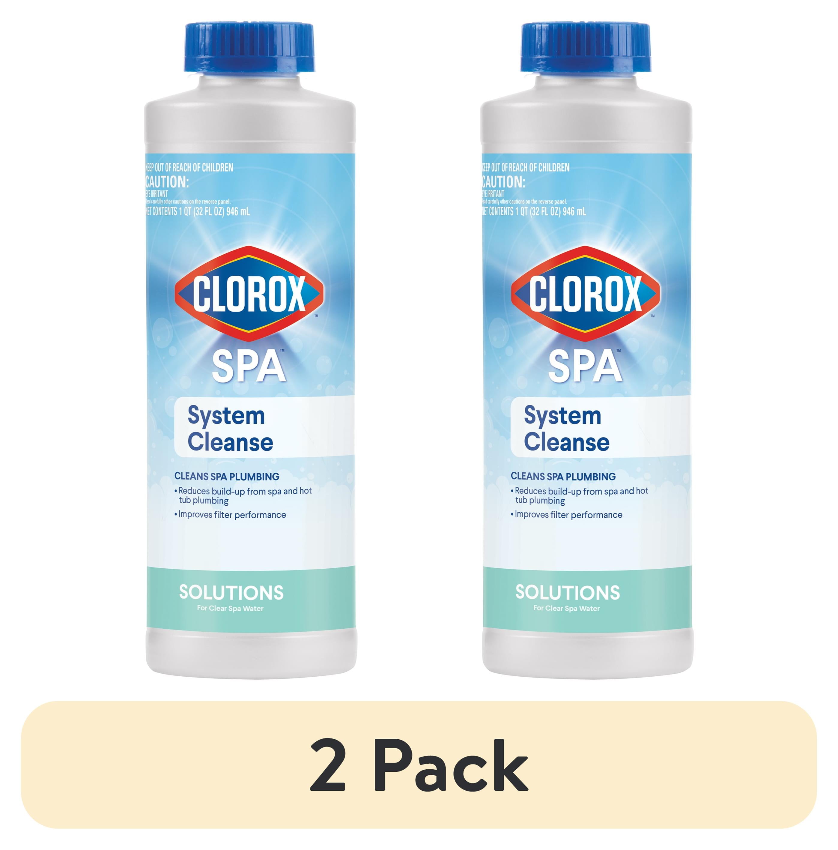 (2 pack) Clorox Spa Liquid System Cleanse Solution, 2 lb - Walmart.com