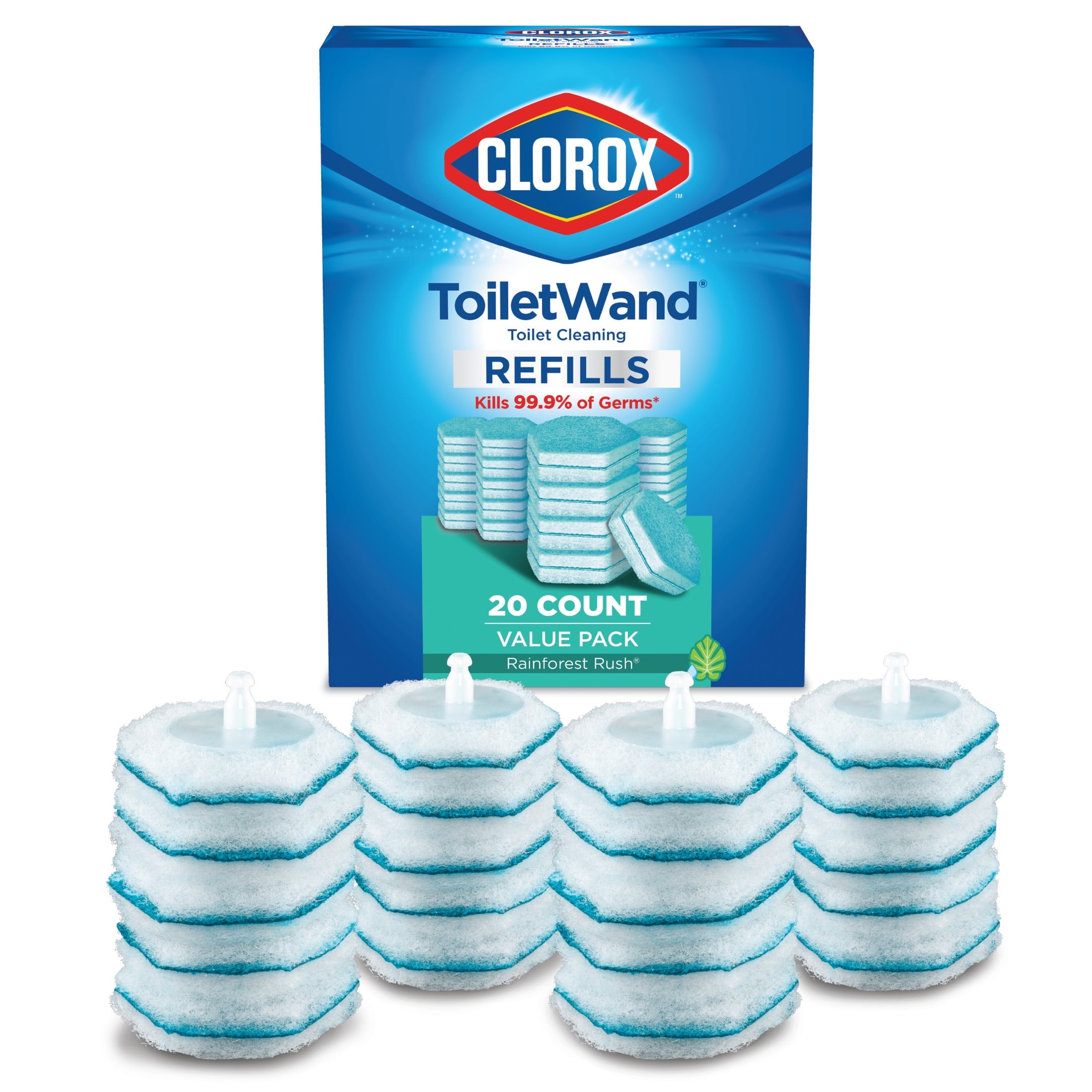 Clorox ToiletWand Disinfecting Refills, Disposable Wand Heads ...