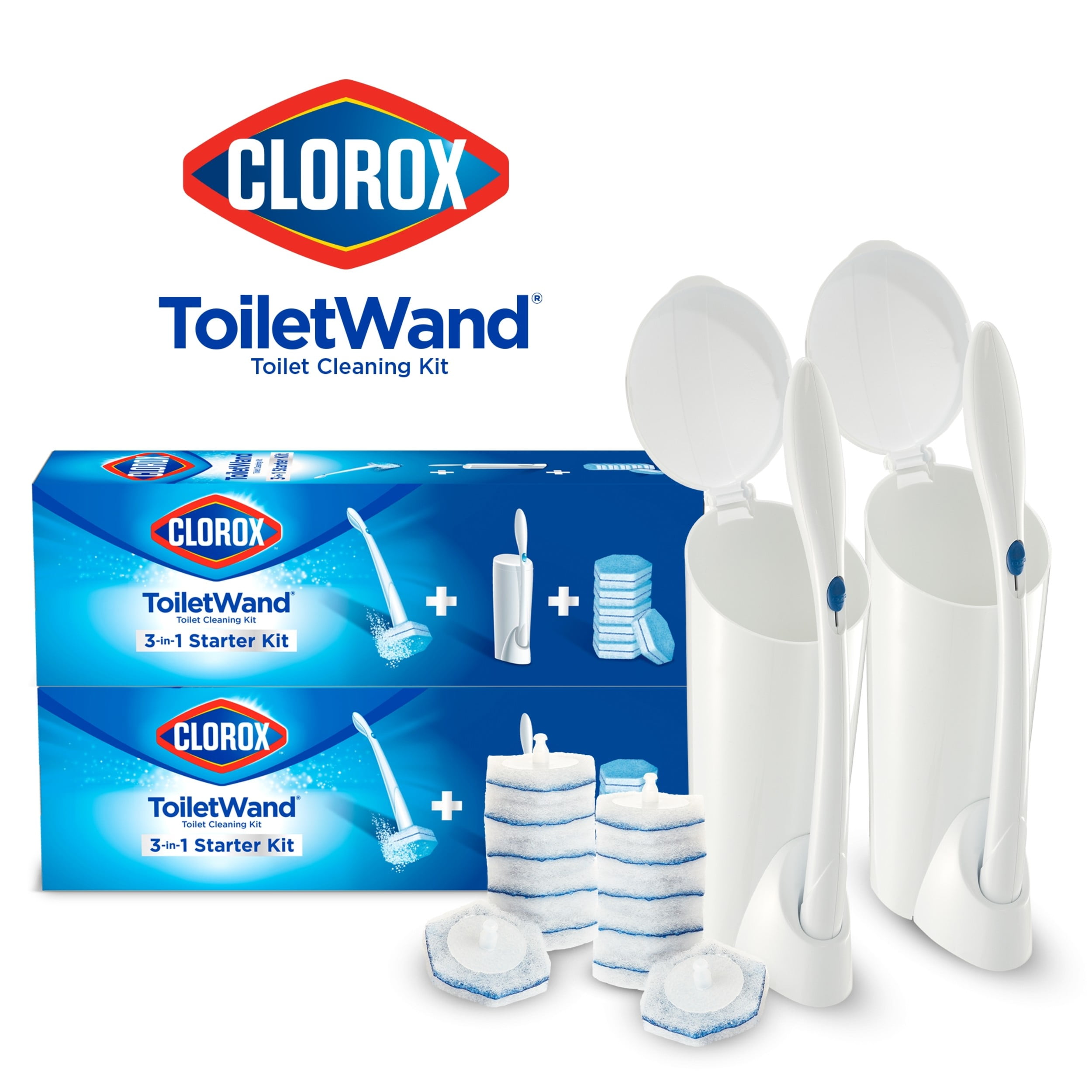 Clorox ToiletWand Disposable Toilet Cleaning System, Wand Kit with ...