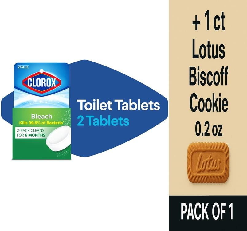 Clorox Ultra Clean Bleach Toilet Tablets 2 x 1.75 oz - Pack of 1 ...