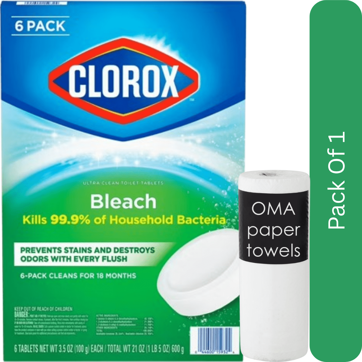 Clorox Ultra Clean Toilet Bowl Cleaner Tablets – 6 ct., 3.5 oz each ...