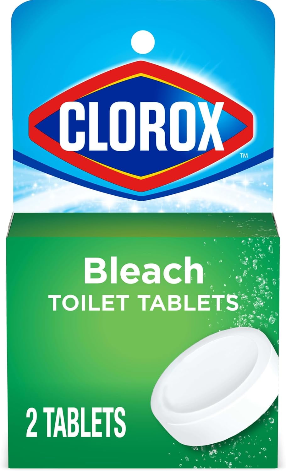 Clorox Ultra Clean Toilet Tablets Bleach 2 Count, 3.5 Ounces Each ...