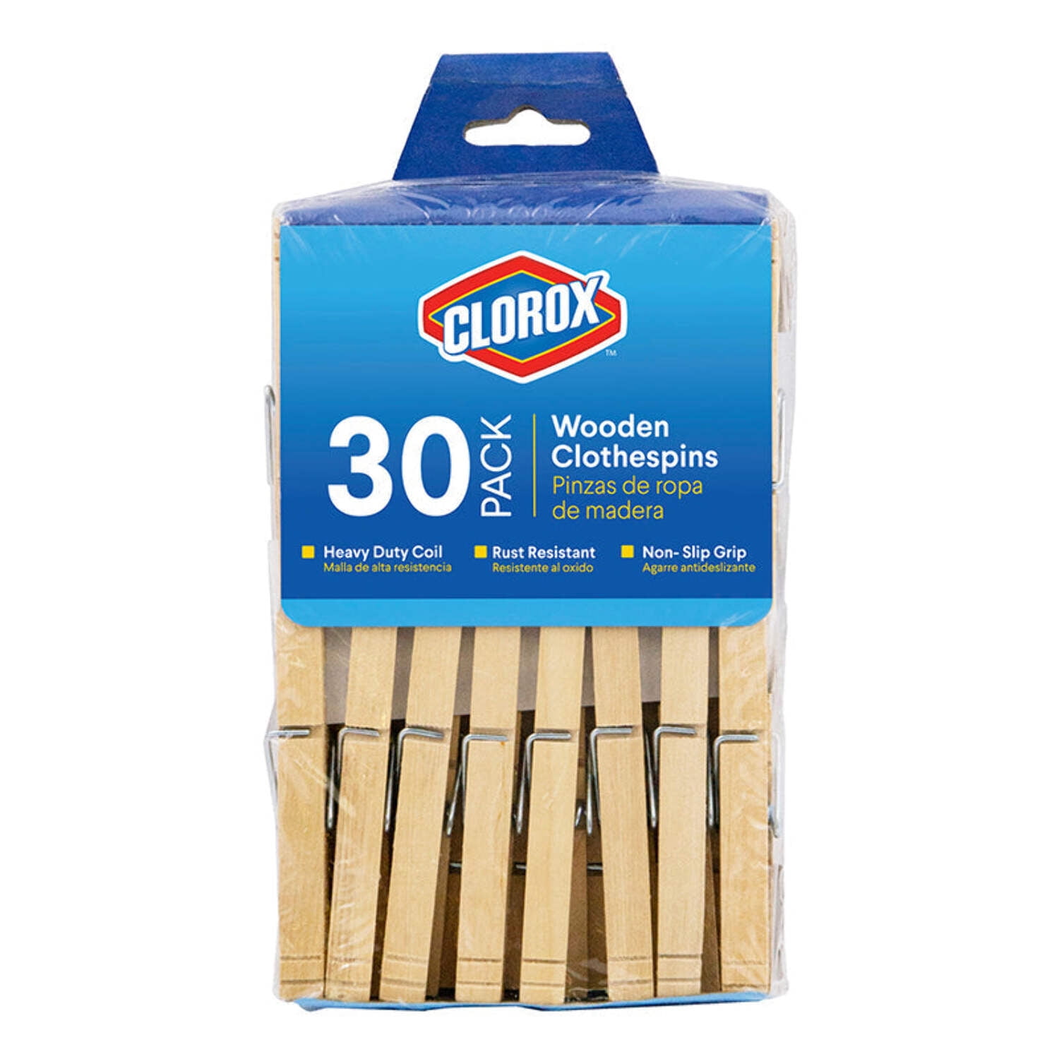 Clorox Wooden Clothespins - 50 pack - Walmart.com