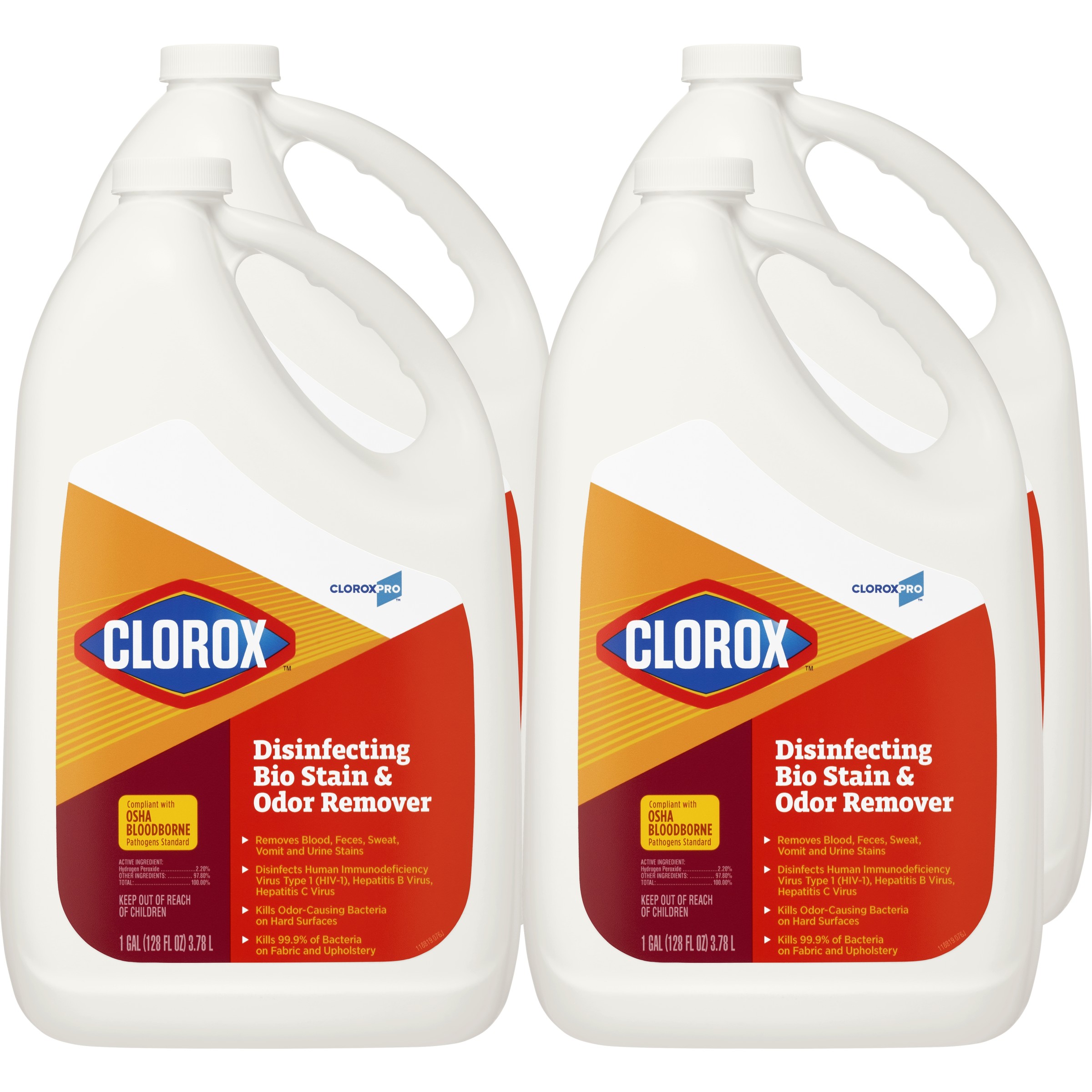 CloroxPro™ Clorox® Disinfecting Bio Stain & Odor Remover Refill, 128 ...