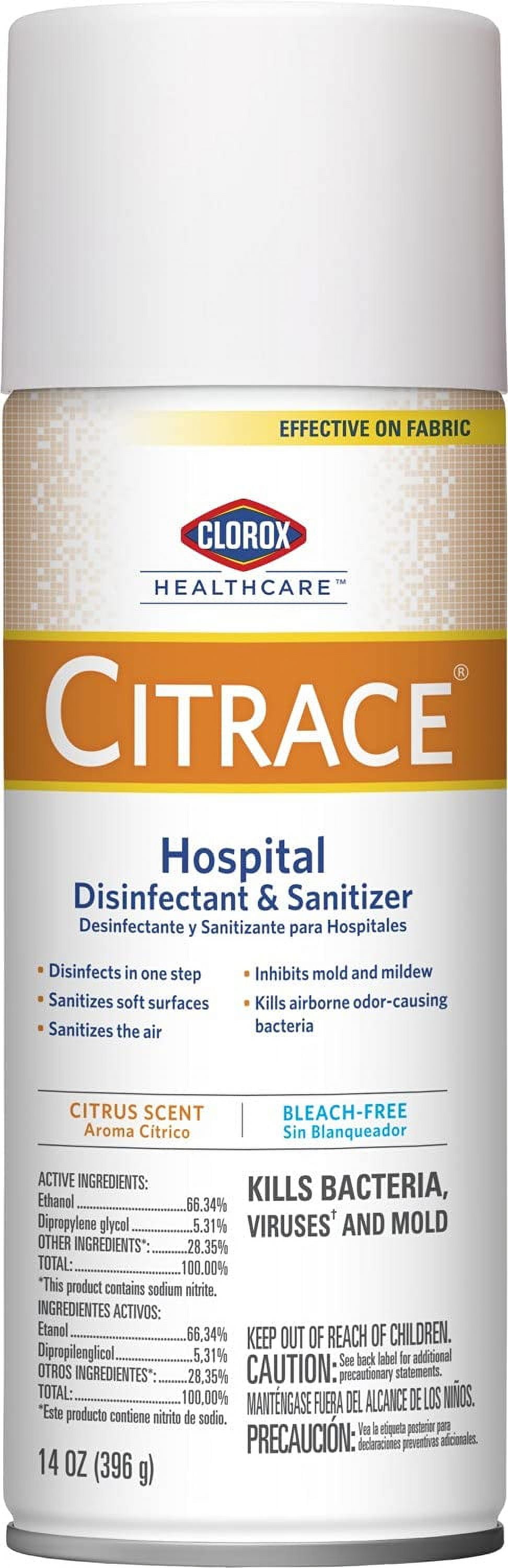 CloroxPro Healthcare Citrace Hospital Disinfectant & Sanitizer Aerosol ...