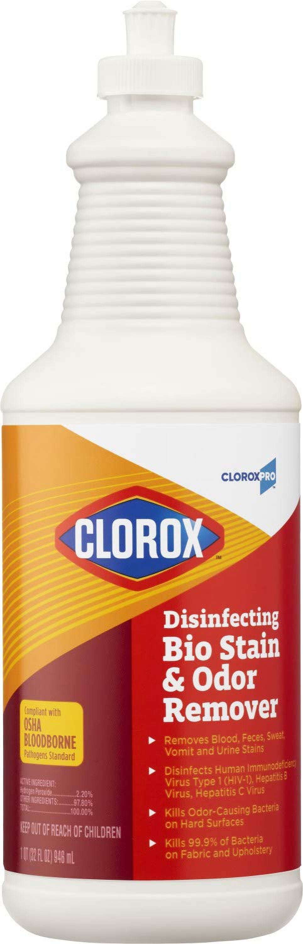 Cloroxpro Disinfecting Bio Stain & Odor Remover Pull Top, Healthcare ...