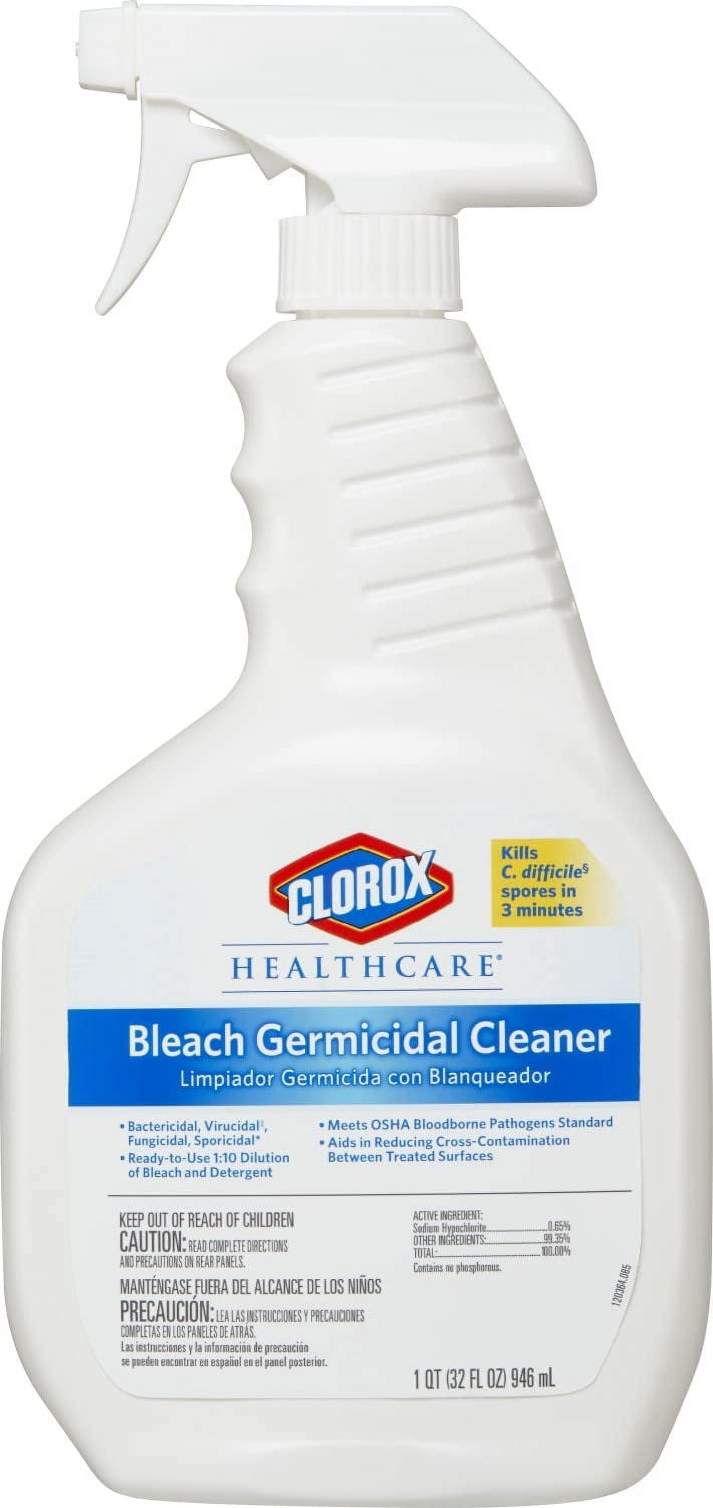 Cloroxpro Healthcare Bleach Germicidal Cleaner Spray, Healthcare ...