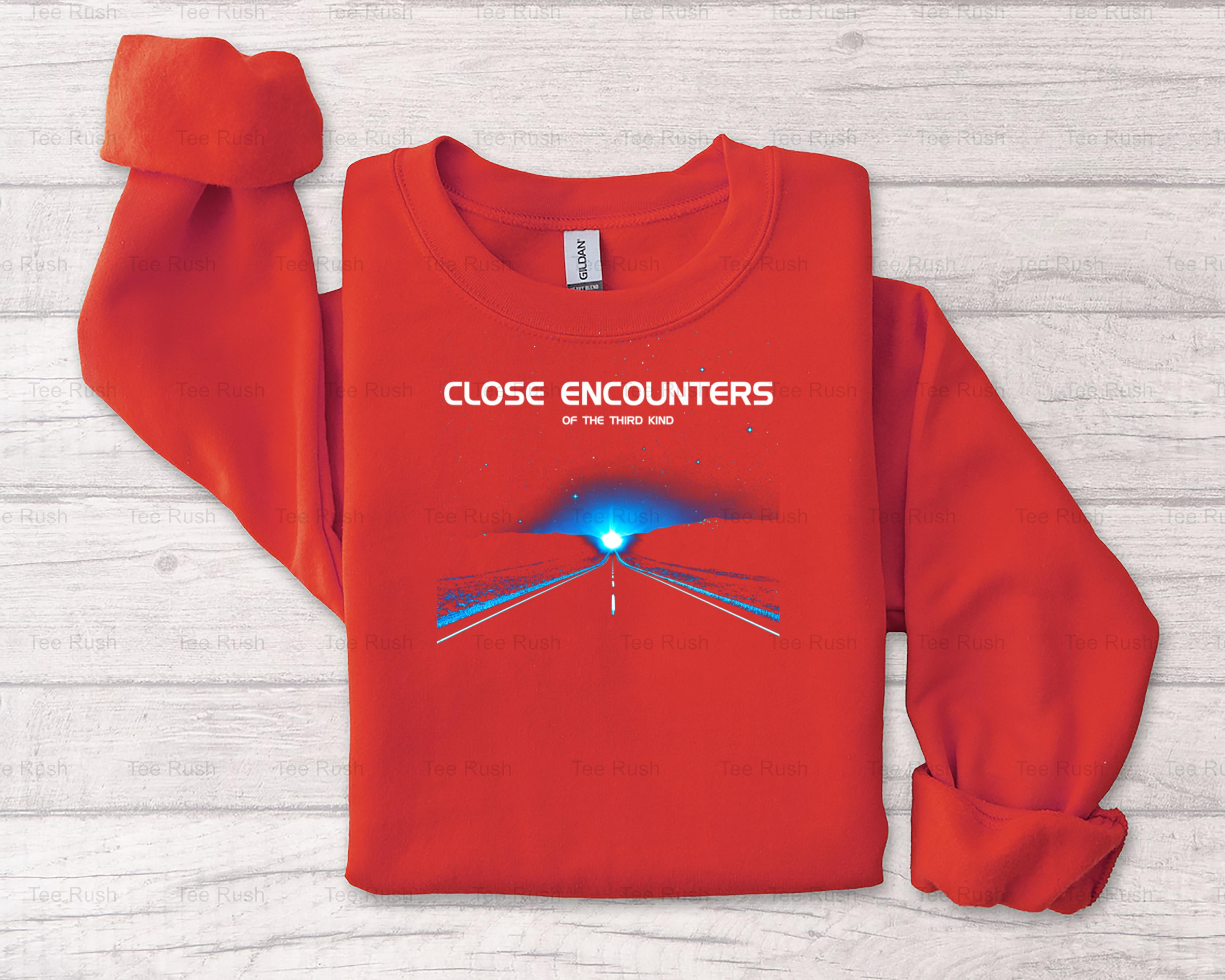 Close Encounters Third Kind Spielberg Movie Sci Fi UFO Lacombe,T-Shirt ...