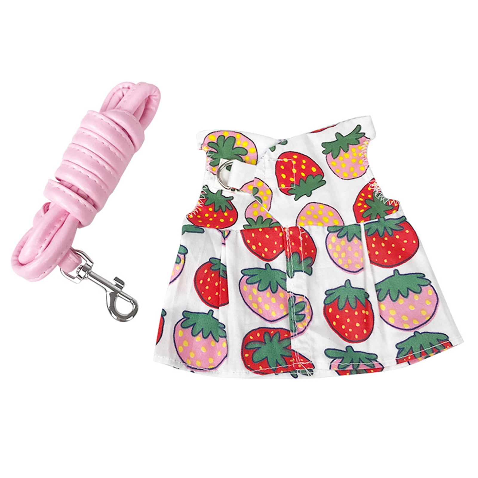 Close-Fitting Pet Rabbit Dress Comfortable Harness Vest Leash Set ...