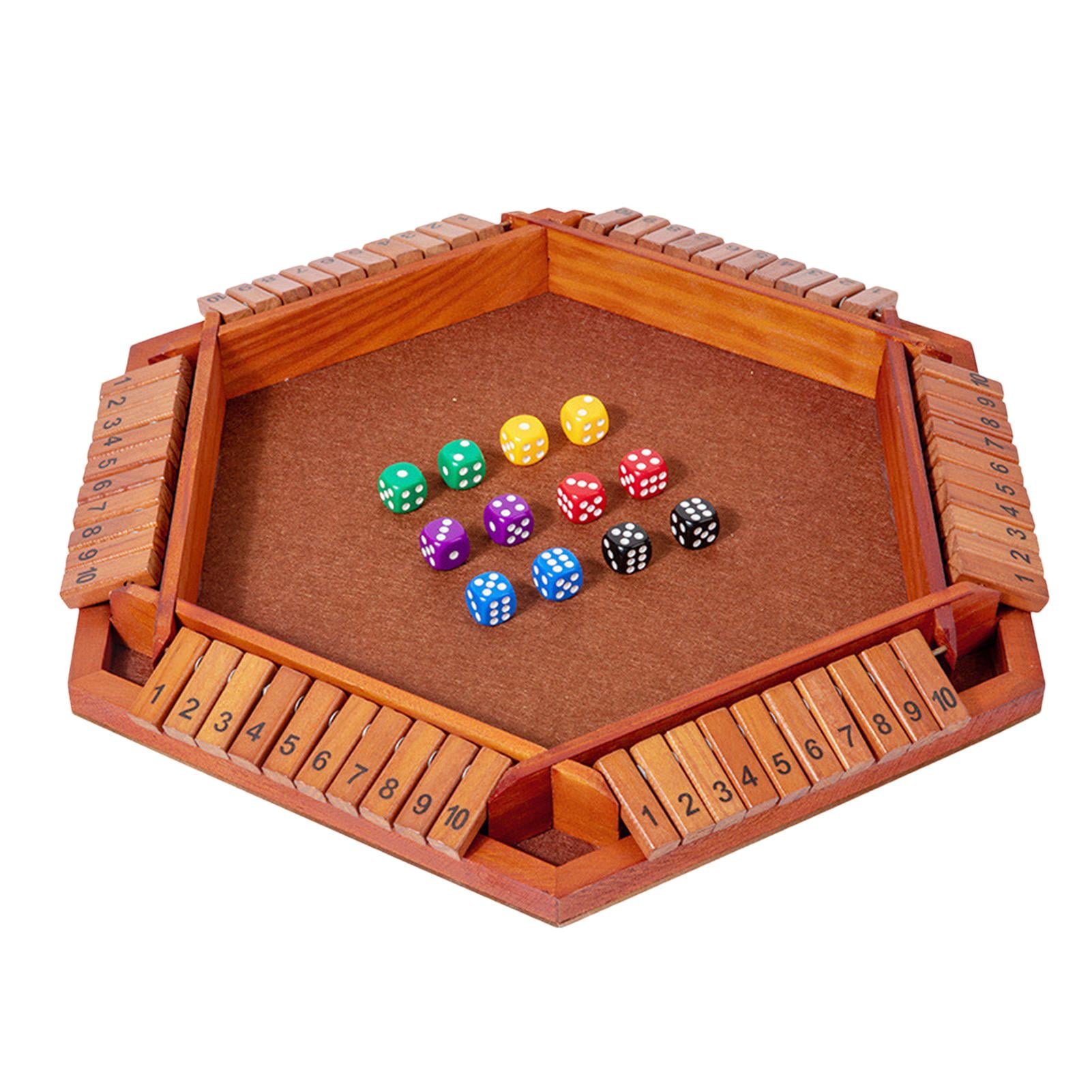 Close The Box GameDice Board Game for 6 PlayersClassic Tabletop Version ...