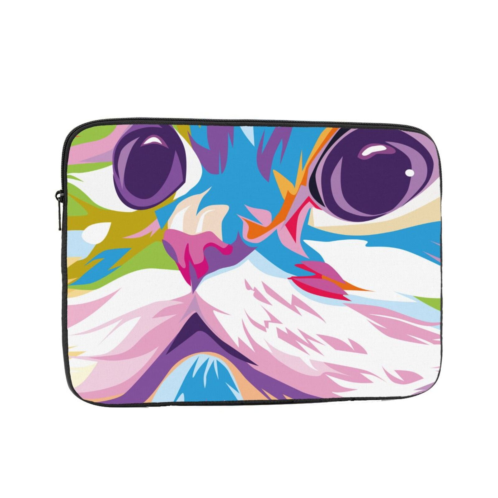 Close Up Cute Cat Face Portable Laptop Sleeve Compatible with MacBook ...