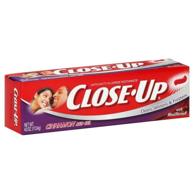 Close-Up Cinnamon-Flavored Freshening Gel Toothpaste with Mouthwash ...