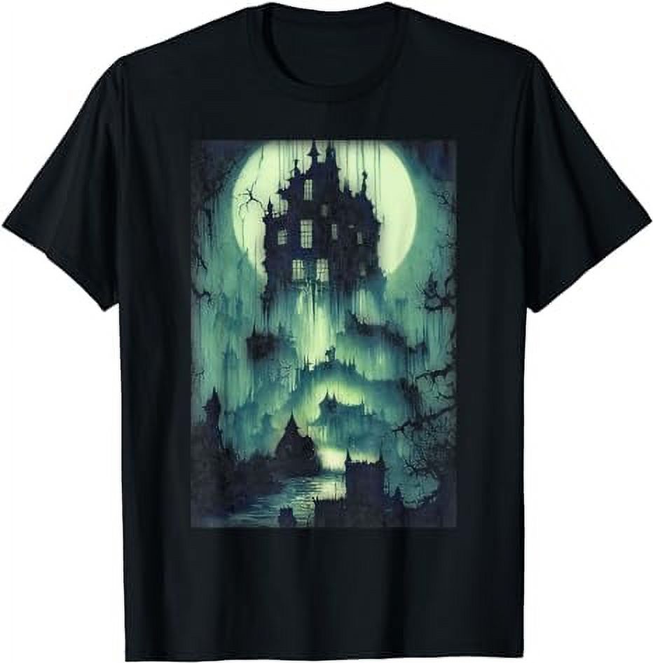 Close Up Of An Evil Spooky Haunted Mansion Swamp Ghosts T-Shirt - Walmart.com