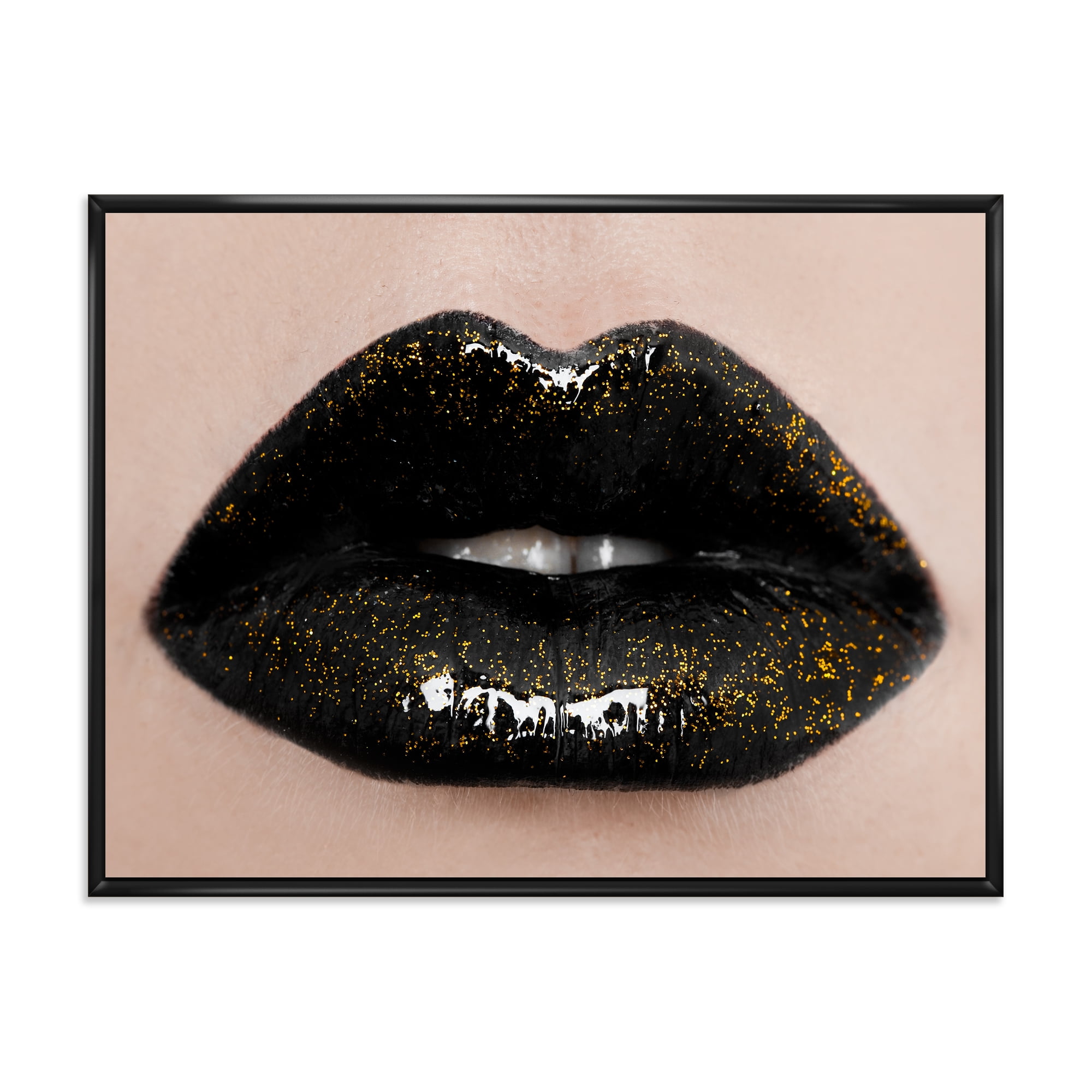 Close-Up Of Gorgeous Female Lips I 40 in x 30 in Framed Photography ...