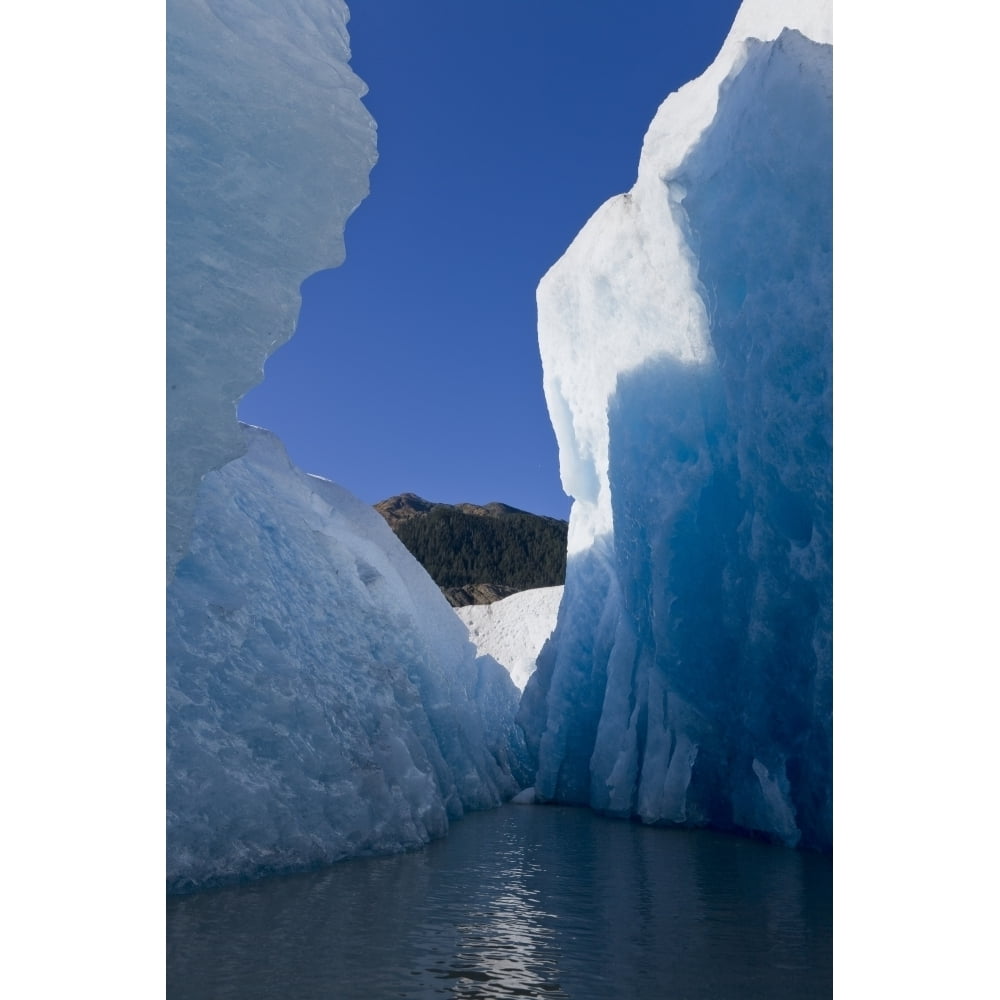 Close Up Of Towering Seracs And Blue Glacier Ice Of Mendenhall Glacier ...