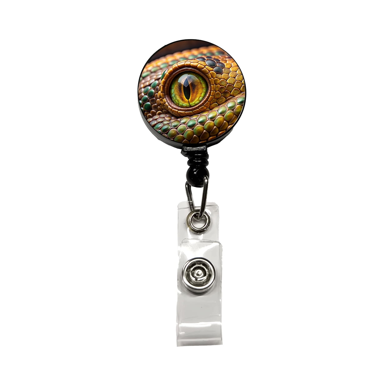 Close-Up Of a Snake's Eye Reptile Retractable Reel ID Badge Key Card ...