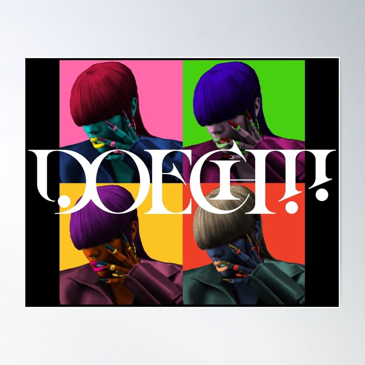 Close Up Photo Doechii Poster Wall Art, Modern Wall Decor For Living ...