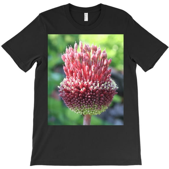 Close Up Photo of an Ornamental Onion or Drumstick Allium Themed G31407 Unisex T-Shirt, Up to ...