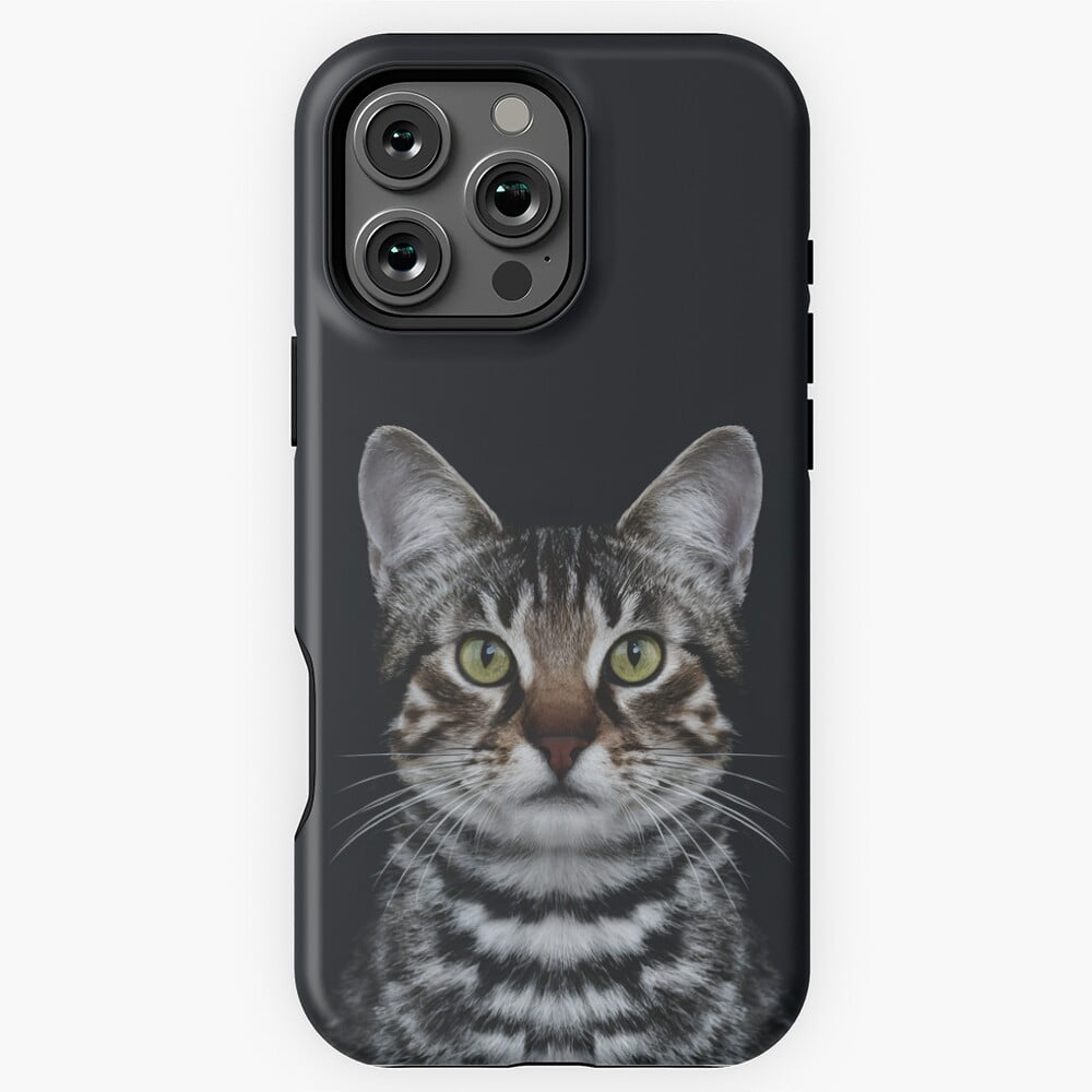 Close Up Stunning Photo Green Eyes Cat Portrait Phone Case Compatible ...