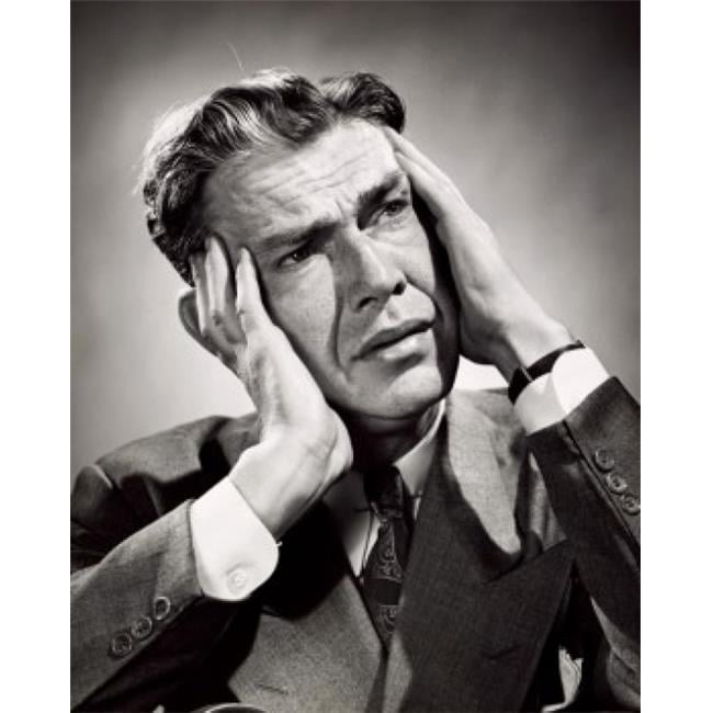 Close-Up of a Businessman Suffering From a Headache Poster Print - 18 x ...