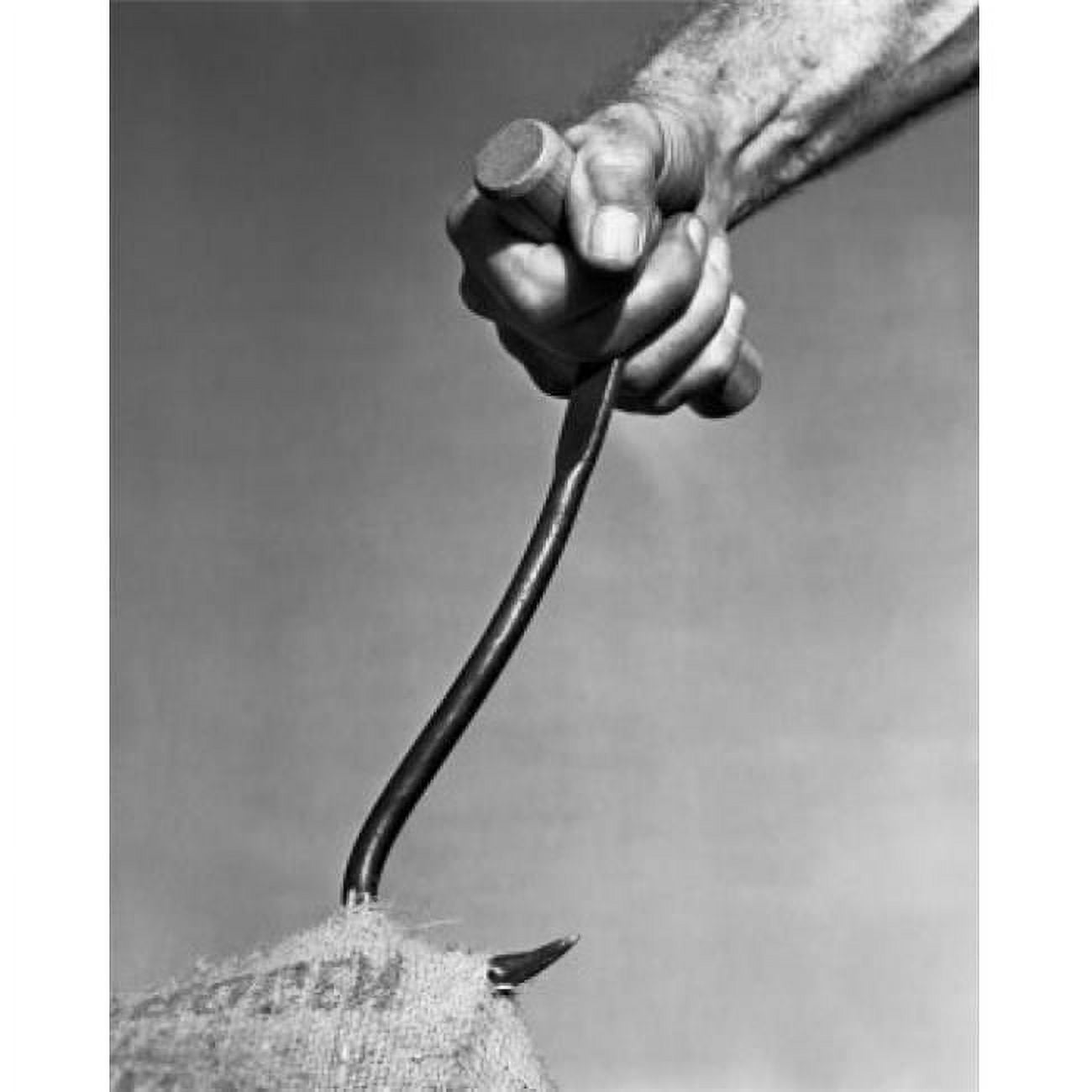 Close-Up of a Mans Hand Pulling a Sack by a Hook Poster Print - 18 x 24 ...