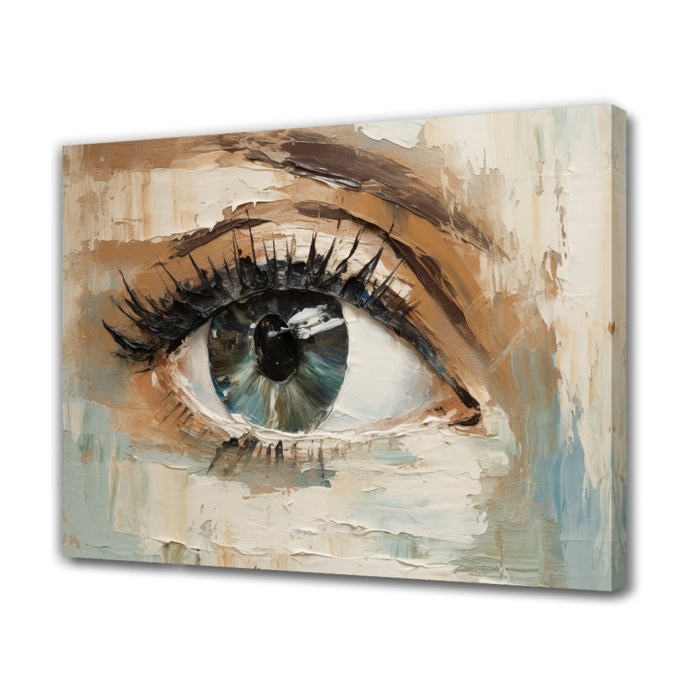 Close-up Of Eyes Framed Canvas Poster Bedroom Decor Sports Landscape ...