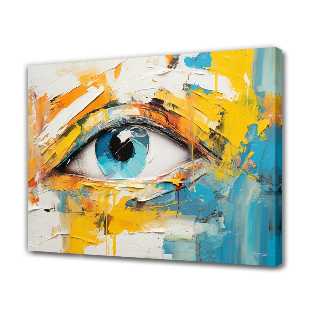 Close-up Of Eyes Framed Canvas Poster Bedroom Decor Sports Landscape ...