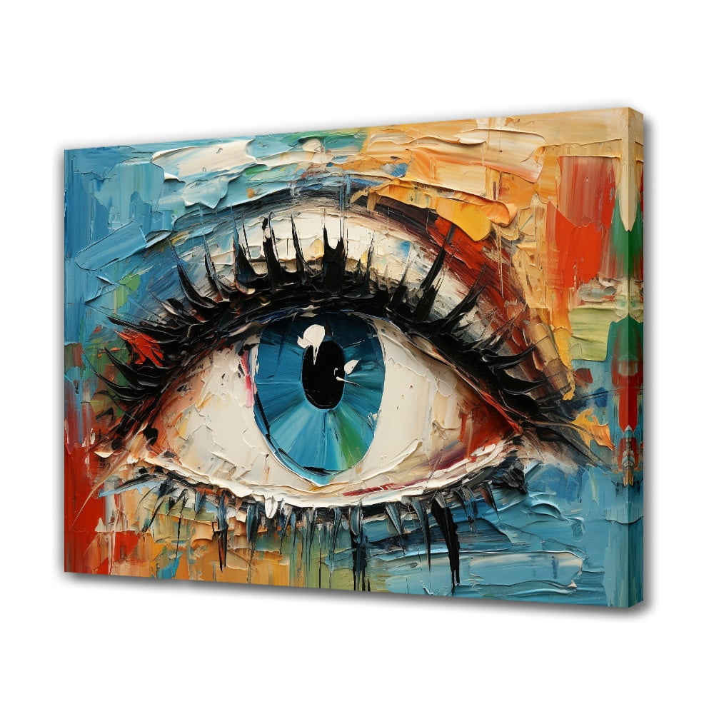 Close-up Of Eyes Framed Canvas Poster Bedroom Decor Sports Landscape ...