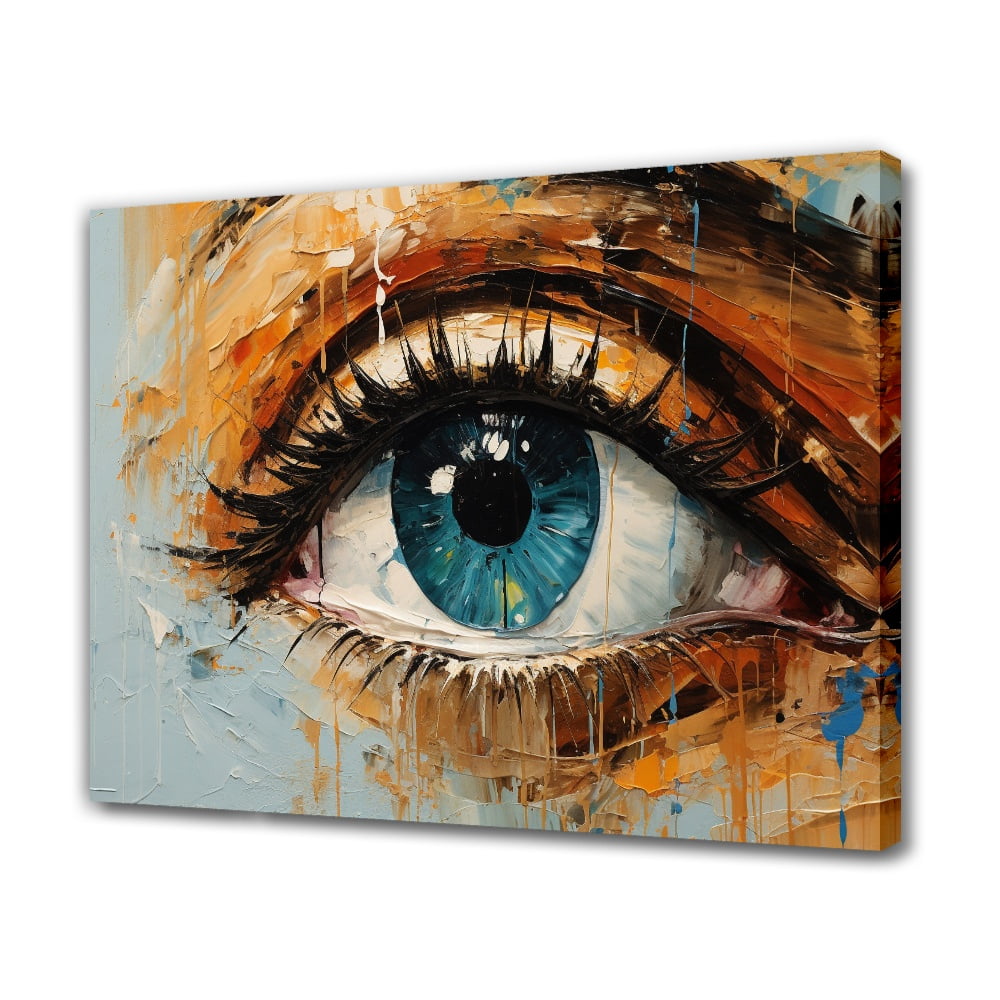 Close-up Of Eyes Framed Canvas Poster Bedroom Decor Sports Landscape ...