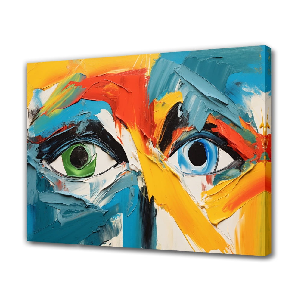 Close-up Of Eyes Framed Canvas Poster Bedroom Decor Sports Landscape ...