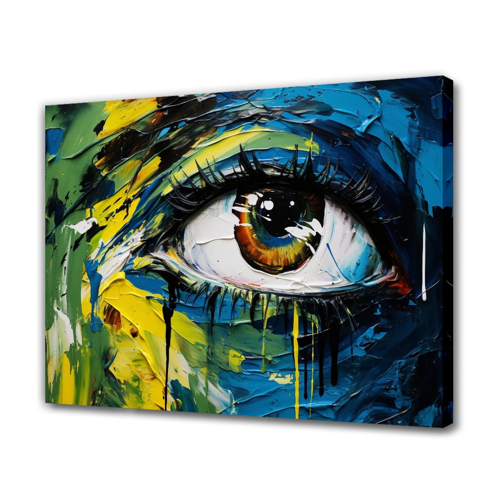Close-up Of Eyes Framed Canvas Poster Bedroom Decor Sports Landscape ...