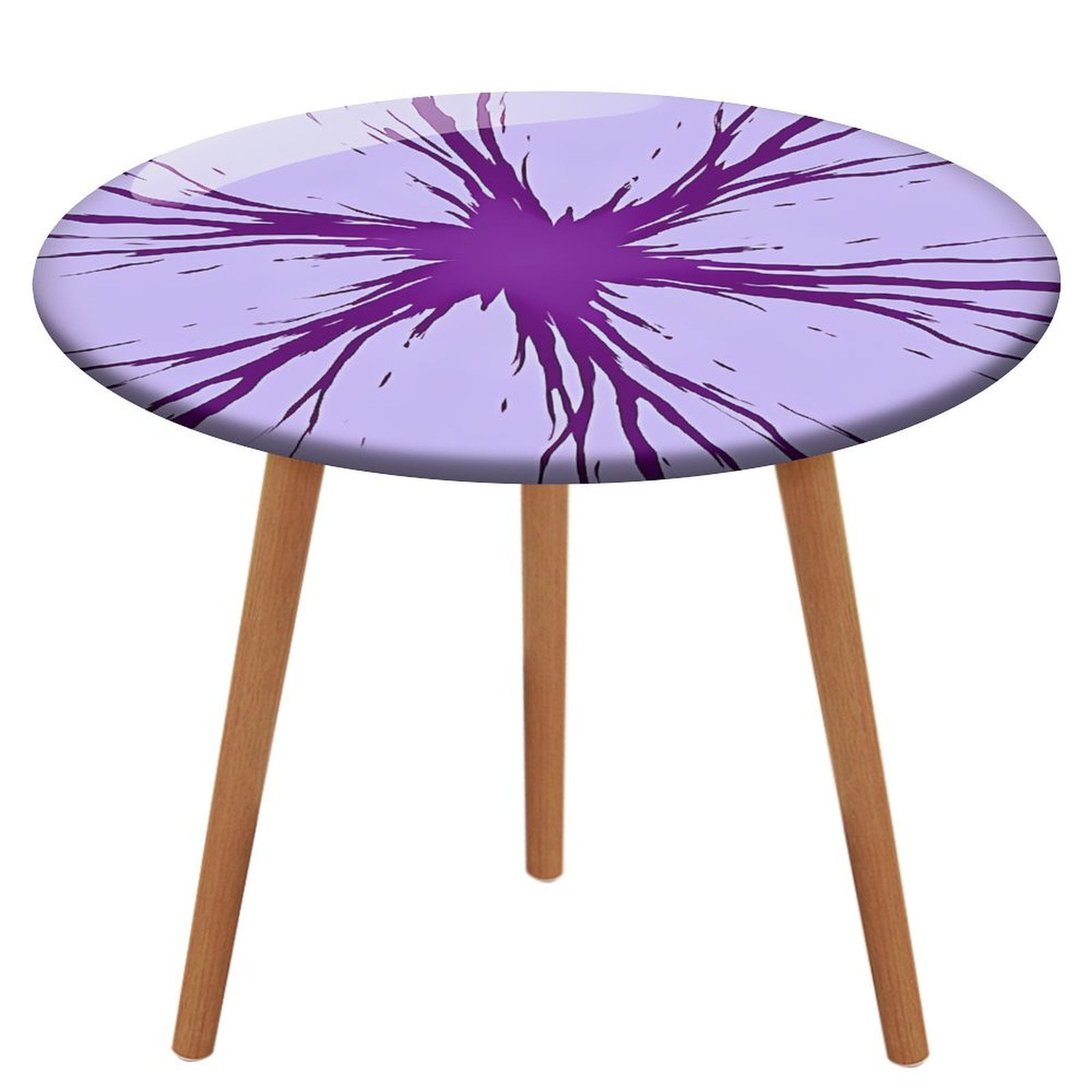 A Close-up of A Purple Splatter-like Design on A White Background_01 ...