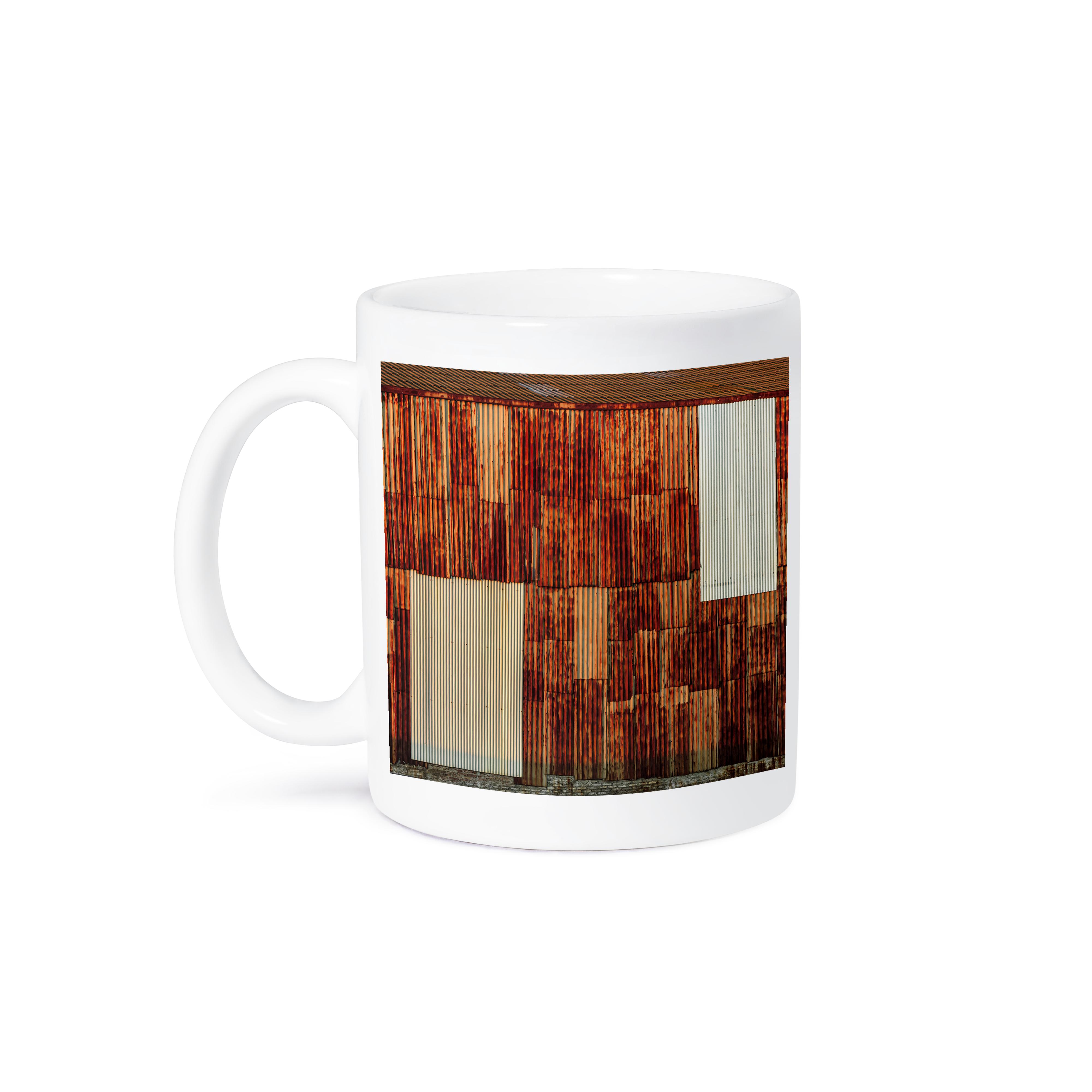 3dRose, Close-up of rusted corrugated metal panels., 11oz Mug - Walmart.com